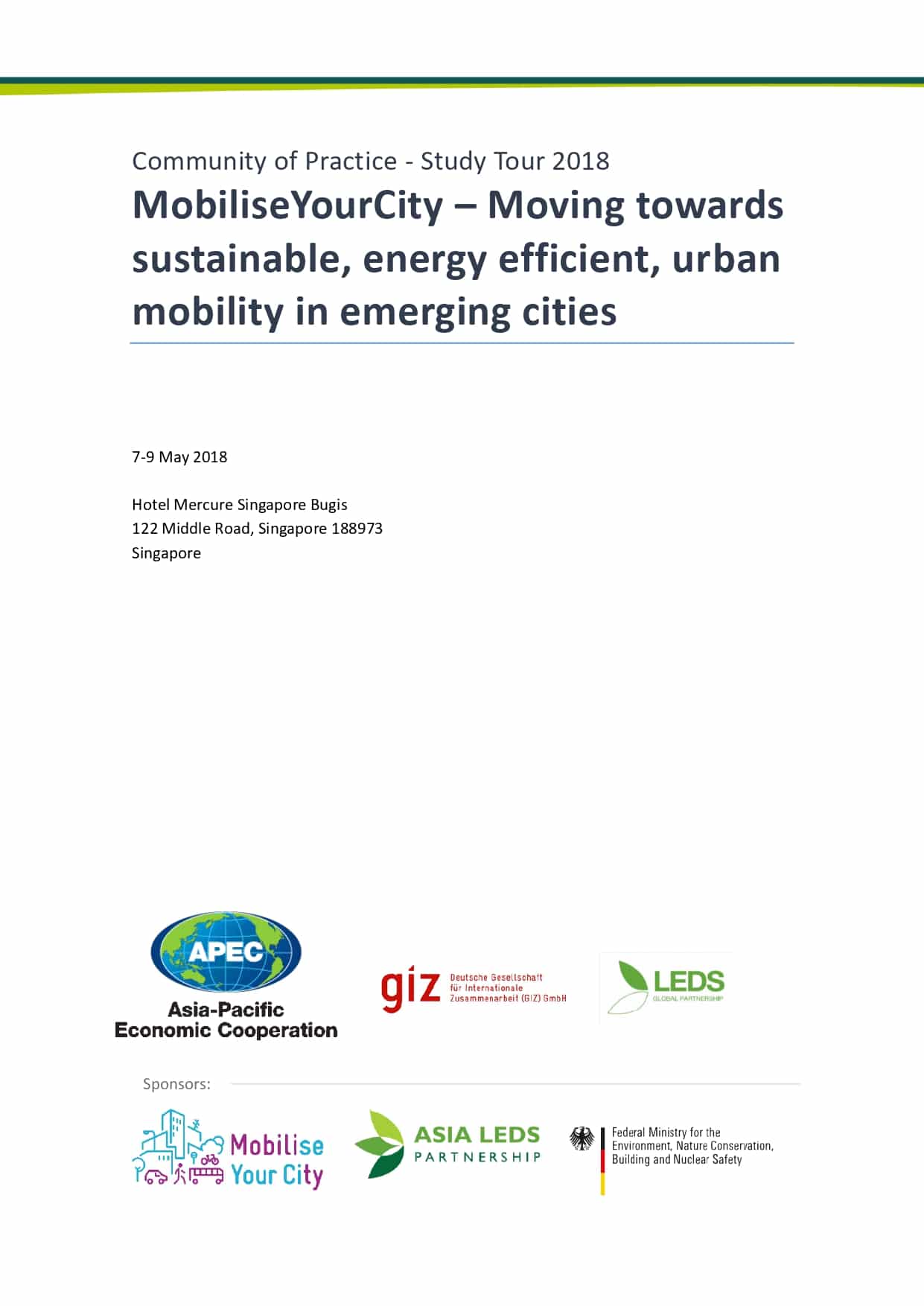 Community of Practice – Study Tour Singapore 2018 - Changing Transport