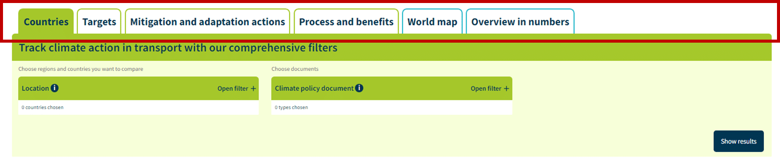 How to use the tracker - Changing Transport